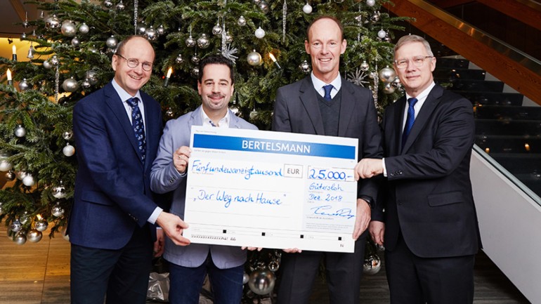 €25,000 For ‘Der Weg nach Hause’ Initiative - Bertelsmann SE & Co. KGaA
